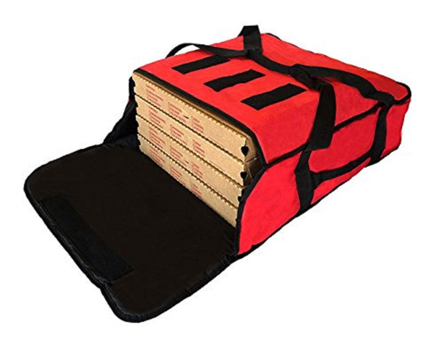 Pizza Delivery Red Bag Thick Insulated - Holds up to Two 16" or 18" Pizzas | Thermal Bags Inc