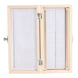 Microscope Slide Box Large-capacity Biological Slide Storage Box Wooden Storage Box for Slice Collection