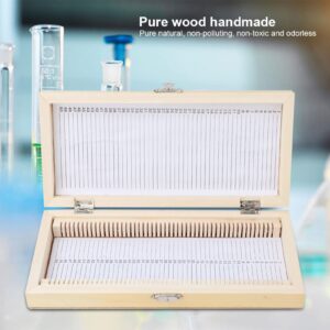 Microscope Slide Box Large-capacity Biological Slide Storage Box Wooden Storage Box for Slice Collection