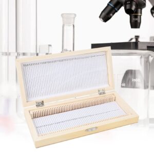 Microscope Slide Box Large-capacity Biological Slide Storage Box Wooden Storage Box for Slice Collection