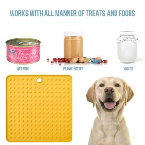 Dog Lick Mat, Dog Slow Feeder, Pet Calming Mat, Anxiety Relief Dog Cat Training Licking Mat, Perfect for Food, Yogurt, Peanut Butter