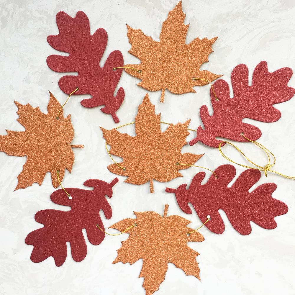 Uniwish Happy Fall Banner with Pumpkin Maple Leaves Sign Garland Fall Thanksgiving Day Decorations Mantle Fireplace Hanging Bunting