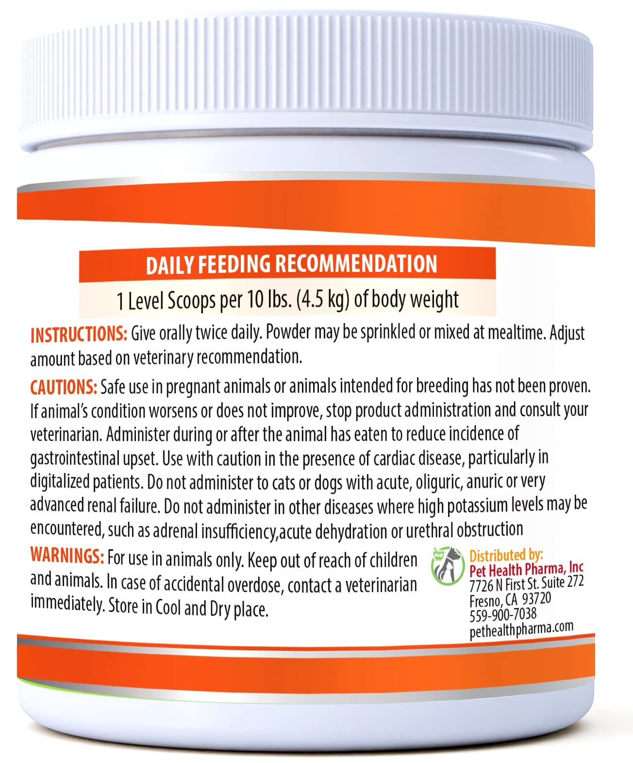 RenaCare K is for Renal K (Potassium Gluconate) Potassium Supplement Powder for Dogs and Cats, (4 oz) with Chicken Liver Flavor - 215 Level Scoop (Made is U.S.A)