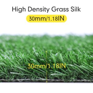 Puppy Artificial Grass Pee Pad for Dogs Potty Trianing 18 x 14 Inches, 2 Pack Replacement Pet Fake Grass Mat for Indoor Outdoor Porches Apartments, Reusable & Washable Grass Turf Mat for Dogs