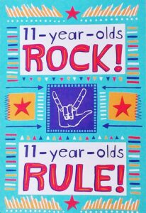 greeting card happy birthday year olds rock rule are the coolest of cool