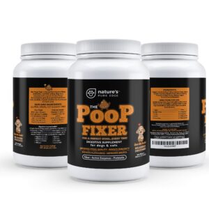 Poop Fixer Digestion Aid for Dogs. Fiber, Prebiotic & Active Enzymes to Relieve Gas and Other Digestive Issues and Optimize Stool. 13.4 OZ Powder