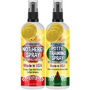 bodhi dog house breaking spray 8oz + not here spray 8oz bundle