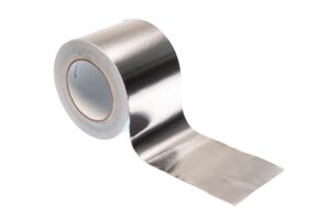 gtse aluminum foil tape, 4 inches x 55 yards (164 ft) wide roll, multi-purpose wide silver metal tape, ideal for hvac, sealing, insulation, patching air ducts, metal repair