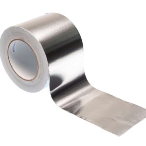 GTSE Aluminum Foil Tape, 4 inches x 55 yards (164 ft) Wide Roll, Multi-Purpose Wide Silver Metal Tape, Ideal for HVAC, Sealing, Insulation, Patching Air Ducts, Metal Repair