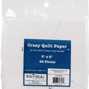 RILEY BLAKE DESIGNS 5"X5" Stacker Riley Blake Crazy Quilt Paper 42/Pkg