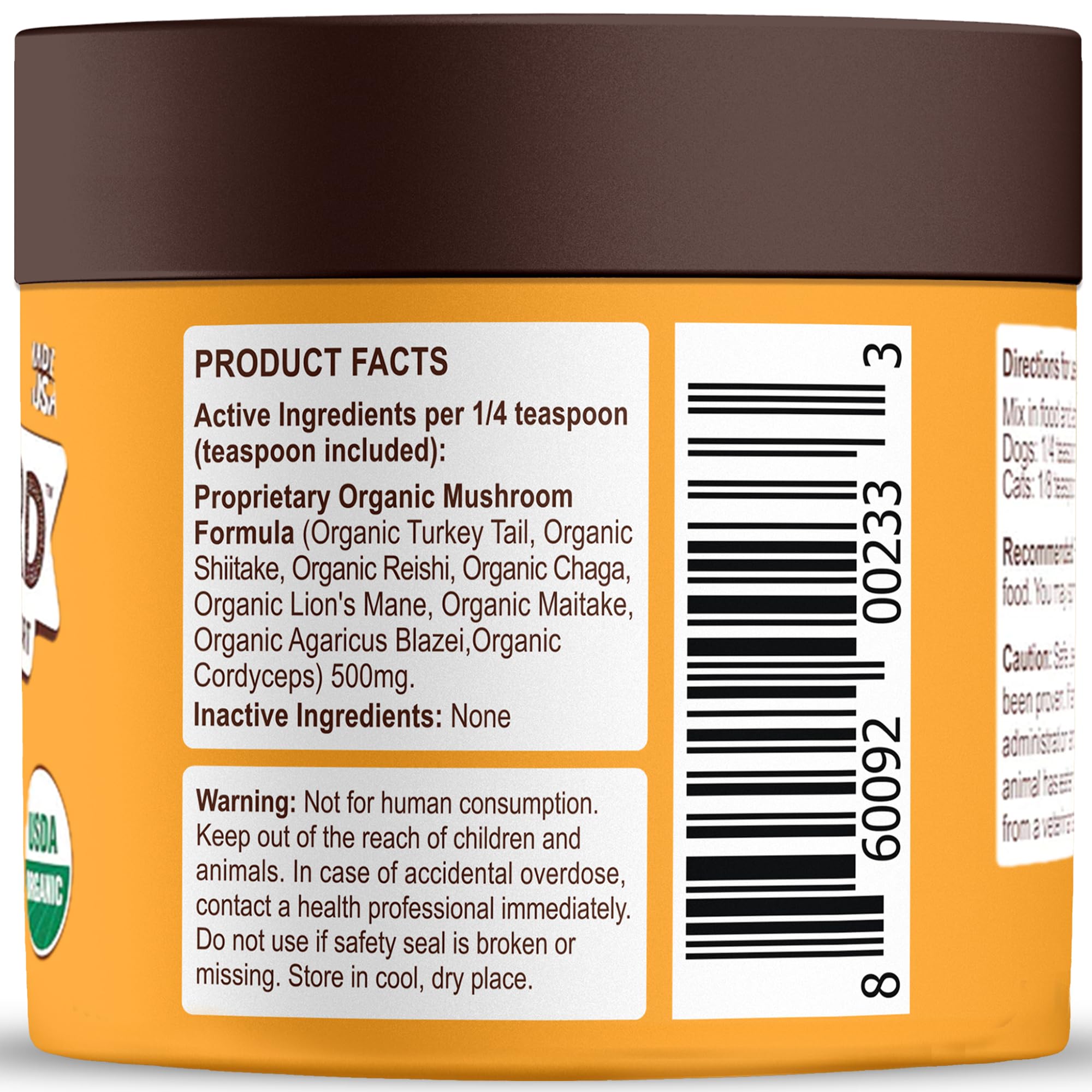 Petsmont Buddy Guard for Lumps and Bumps, Lipoma for Dogs & Cats with Organic 8 Mushroom Powder Blend Natural Dog Probiotic & Immune Support Chaga, Reishi, Lion's Mane and Turkey Tail Mushroom