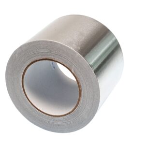 GTSE Aluminum Foil Tape, 4 inches x 55 yards (164 ft) Wide Roll, Multi-Purpose Wide Silver Metal Tape, Ideal for HVAC, Sealing, Insulation, Patching Air Ducts, Metal Repair