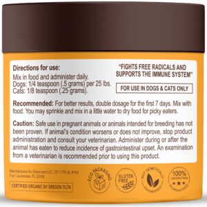 Petsmont Buddy Guard for Lumps and Bumps, Lipoma for Dogs & Cats with Organic 8 Mushroom Powder Blend Natural Dog Probiotic & Immune Support Chaga, Reishi, Lion's Mane and Turkey Tail Mushroom