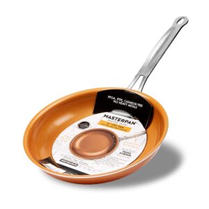 MasterPan Copper Tone 8 and 9 inch Ceramic Non Stick Frying Pan, 2-PACK (MP-160)