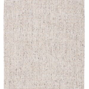 SAFAVIEH Natural Fiber Collection Area Rug - 5' x 8', Silver & Natural, Handmade Woven Fringe Jute, Ideal for High Traffic Areas in Living Room, Bedroom (NF826G)