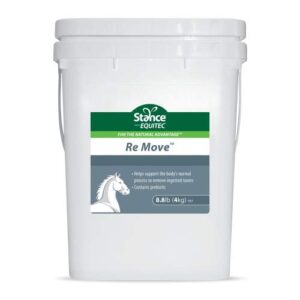 stance equitec re move - horse supplements that support the body's normal process to remove ingested toxins, contains probiotics - 8.8 lb