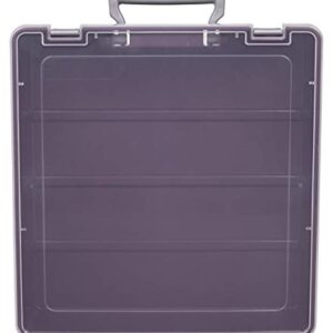 AB Designs 6955ABDP Super Satchel 1-Compartment Open Core, Stackable Home Storage Organization Container, Plum