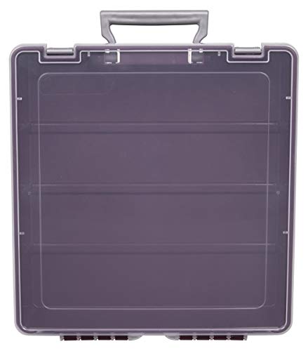 AB Designs 6955ABDP Super Satchel 1-Compartment Open Core, Stackable Home Storage Organization Container, Plum