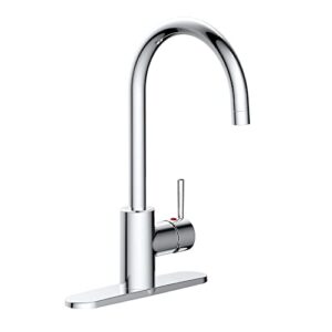 design house 595660 eastport ii single-handle kitchen faucet in polished chrome, 15.5-inch