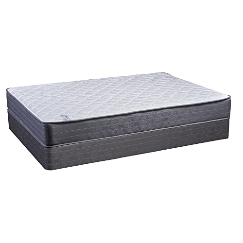 Nutan 8-Inch Gentle Firm Supportive Yet Remarkebly Comfortable Innerspring Mattress and 8" Wood Box Spring/Foundation Set, Full