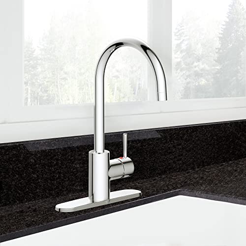 Design House 595660 Eastport II Single-Handle Kitchen Faucet in Polished Chrome, 15.5-inch