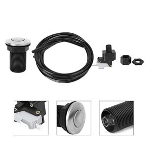 Air Activated Push Switch Button Air Switch Kit for Garbage Disposal Bathtub Air Hose Button Switch Kit