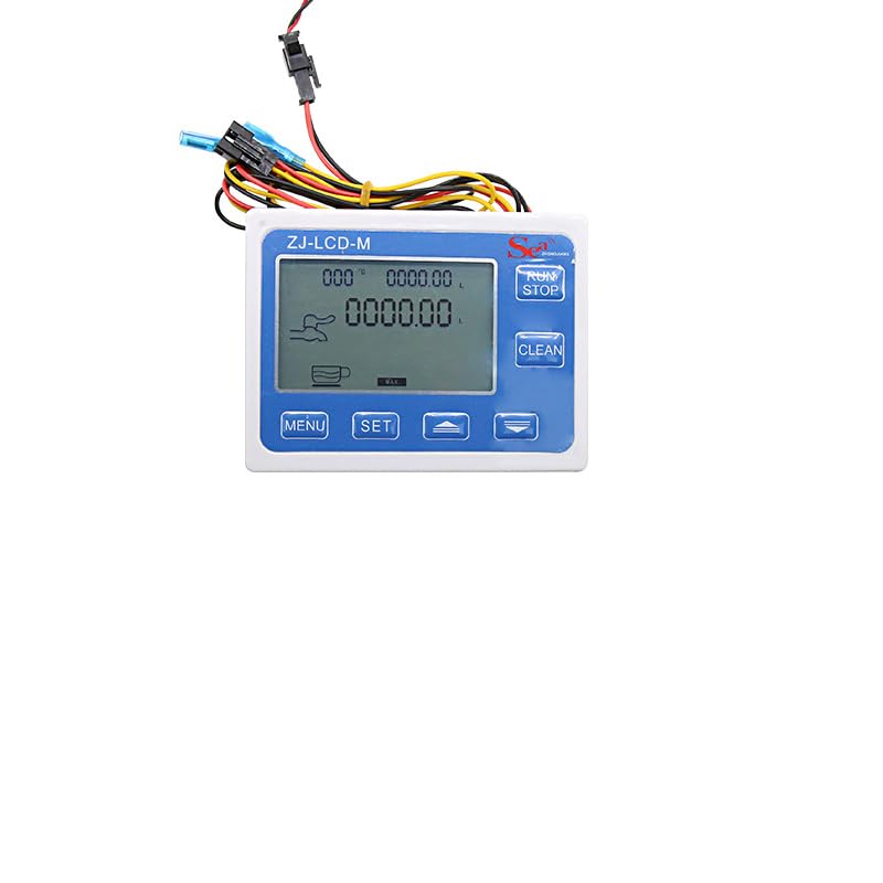 GREDIA Digital LCD Display Water Liquid Control Flow Sensor Flowmeter Quantitative Controller