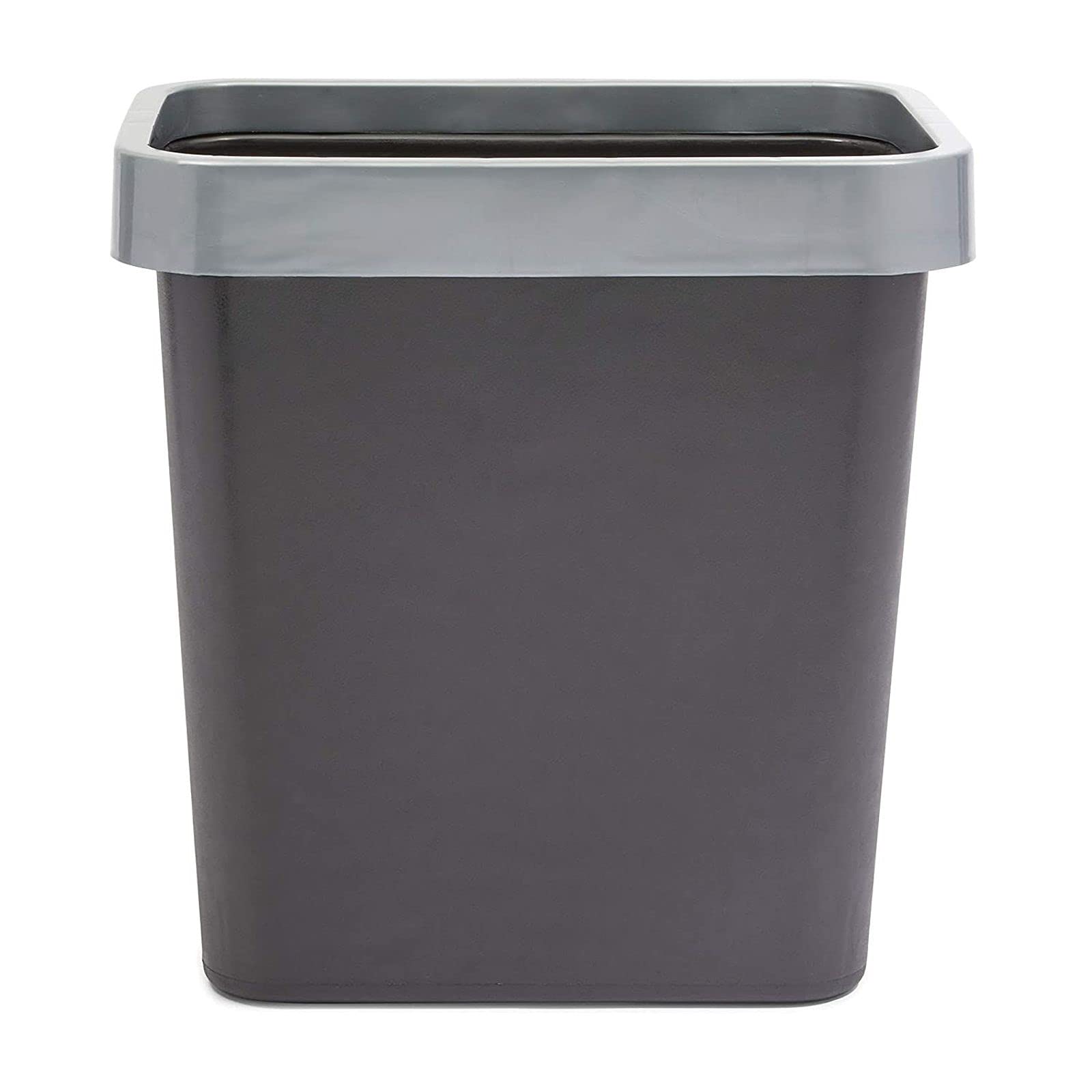 Okuna Outpost Medium Waste Baskets, Black Garbage Cans (11.6 x 11.1 x 7.87 in, 5 Pack)