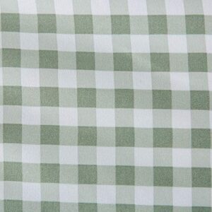 Kimko Green Plaid Bedding Set Checkered Duvet Cover Set for Adults,Soft,Comfortable and Breathable【 4Pcs -1 Duvet Cover Set + 1 Flat Sheet + 2 Pillowcases】