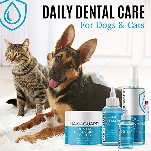 MAXI/GUARD Dental Cleansing Spray for Dogs, Cats, Horses, Exotics and Companion Animals (4oz)