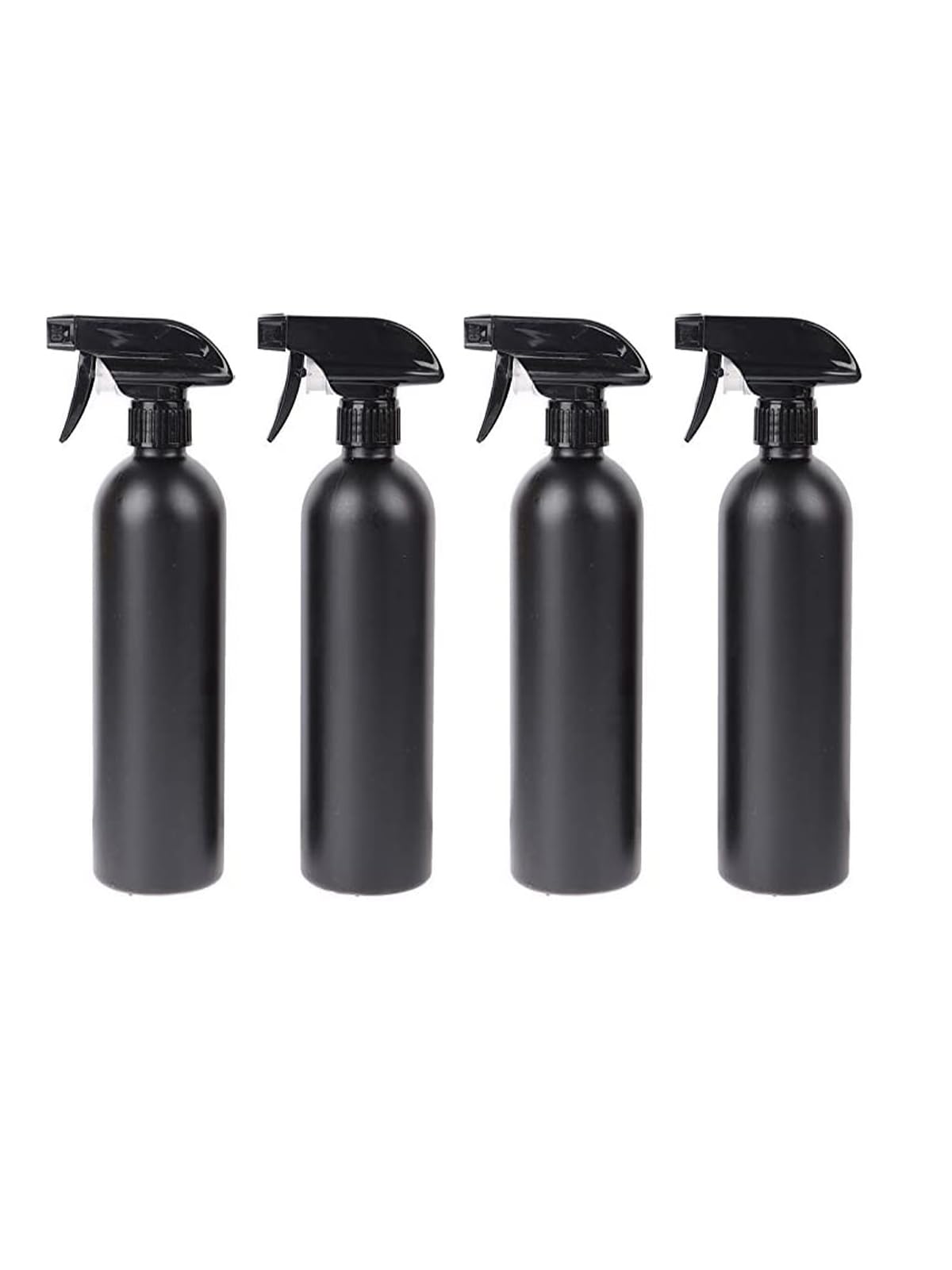 PEPAXON Plastic Spray Bottle for Hair Plant Mister Spray Bottle Cleaning Spray Bottle 500ml Black Pack of 2 17OZ (2)