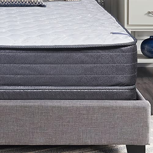 Nutan 8-Inch Gentle Firm Supportive Yet Remarkebly Comfortable Innerspring Mattress and 8" Wood Box Spring/Foundation Set, Full