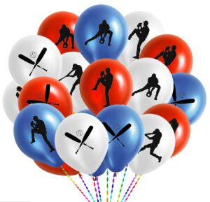 50 baseball party latex balloons sports game graduation baseball birthday party decorations supplies favors