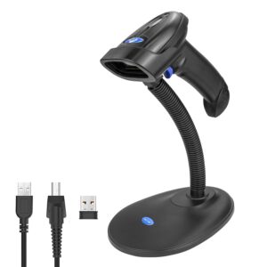 netum nt-1228bc bluetooth barcode scanner with stand