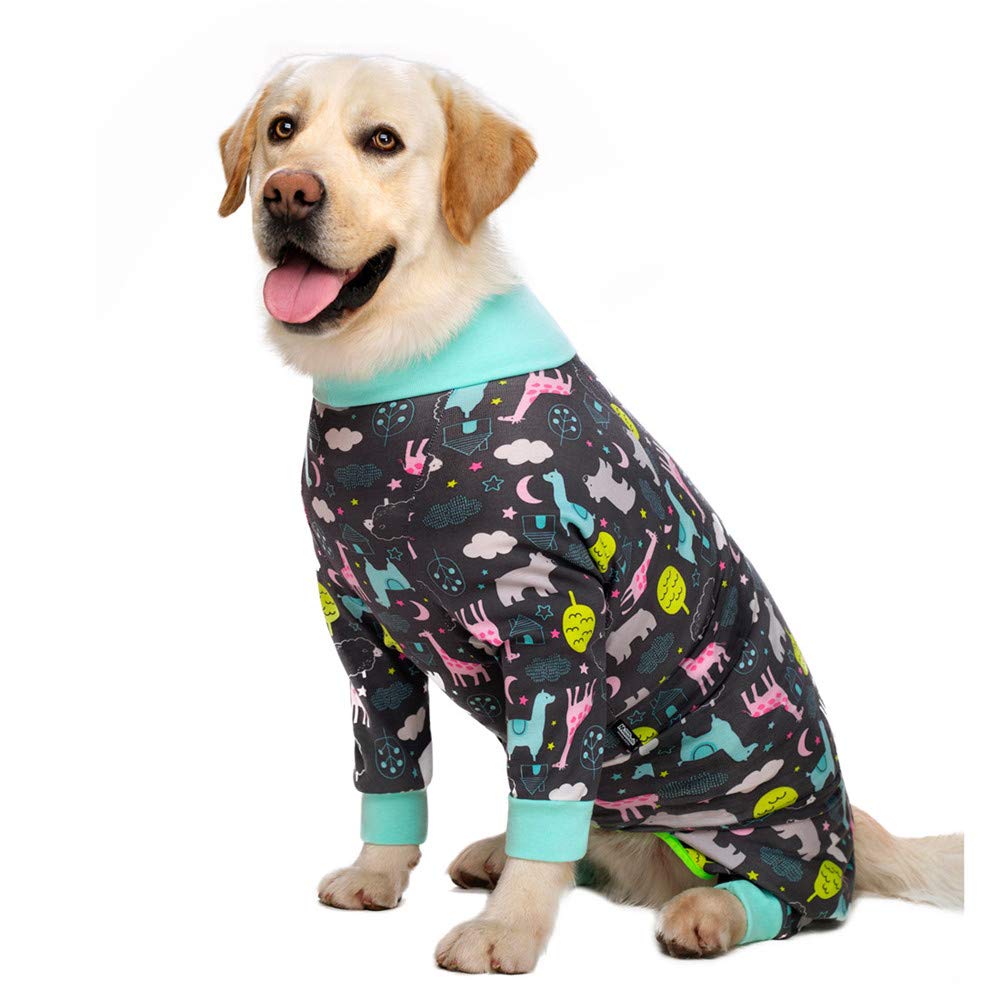 Miaododo Surgery Recovery Suit Female Male for Dogs After Surgery Medium Large Dogs Onesie,Lightweight Dog Recovery Suit for Shedding Prevent Licking Surgical Wound,Dog Pajamas Pjs,Full Belly