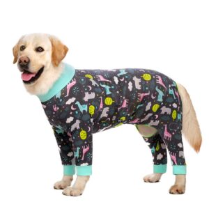 miaododo surgery recovery suit female male for dogs after surgery medium large dogs onesie,lightweight dog recovery suit for shedding prevent licking surgical wound,dog pajamas pjs,full belly