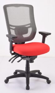 tempur-pedic adjustable task chair, red