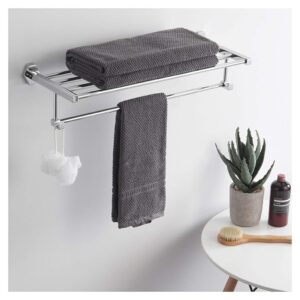 glj floating shelves copper bath towel rack, hollow rack with hooks, convenient and practical storage rack, simple installation,for kitchen and bedroom (size : 71cm)