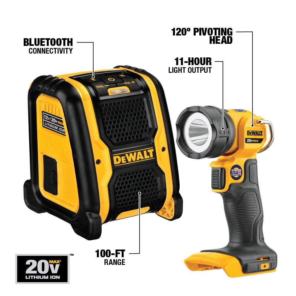 Dewalt DCK1020D2R 20V MAX Lithium-Ion Cordless 10-Tool Combo Kit (2 Ah) (Renewed)