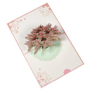 Magic Ants 3D Magnolia Pop Up Flower Card - Perfect for Mother's Day, Spring, Father's Day, Graduation, Birthdays, Weddings, Anniversaries, and More - Express Your Wishes for All Occasions