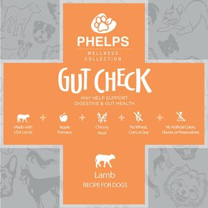 Phelps Wellness Collection Keep Calm & Canine On and Gut Check Digestive & Gut Health Dog Treats Variety Pack 4.5 oz