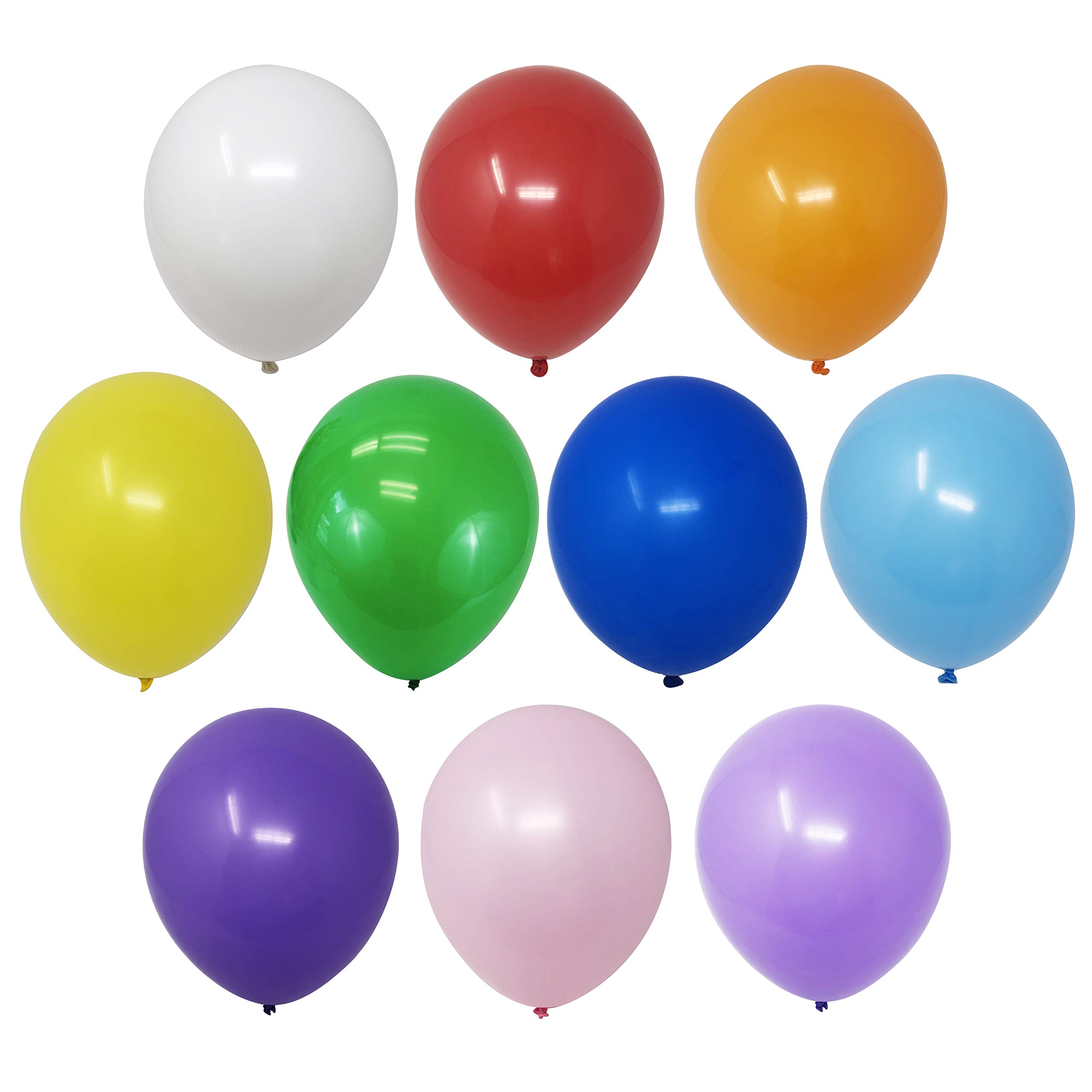 Allgala 100 Count 9 Inch Helium Grade Premium Latex Balloons for Birthday Feliz Cumpleaños Baby Shower Engagement Party Wedding Decorations-Assorted-BL52100