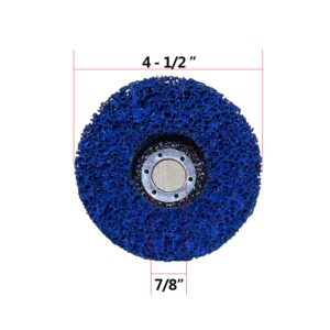 10PCS Strip Discs Stripping Wheel for Angle Grinder 4-1/2" x 7/8" Fit Angle Grinder Clean,Paint Stripping Disc,Abrasive Quick Abrasive Disc Cleanemove Paint Rust and Oxidation