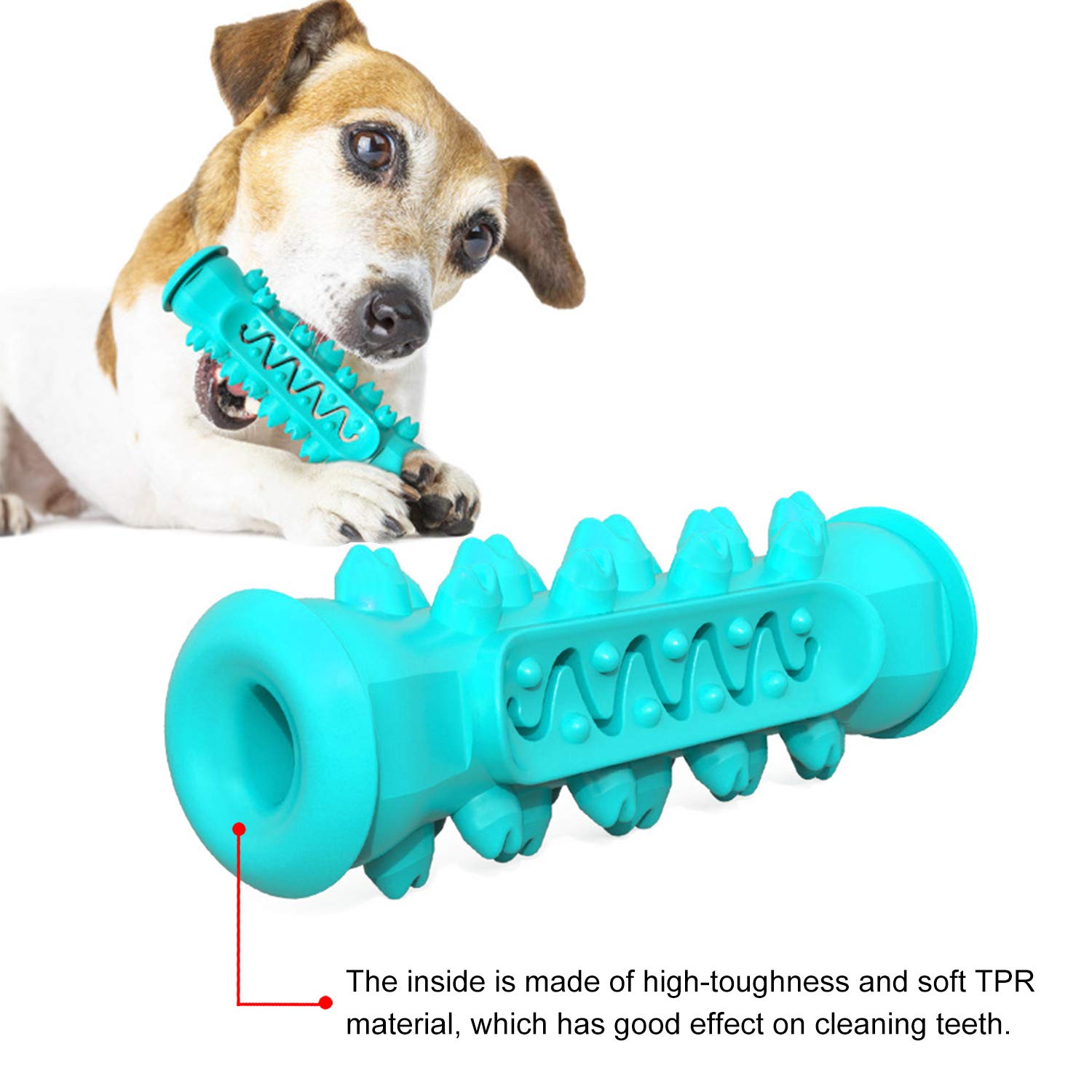 Guardians Dog Chew Toys for Aggressive Chewers, Dog Toothbrush Care Cleaning Stick, Puppy Toothing Chew Toy for Small Middle Dog (Blue+Green)