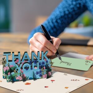 Magic Ants Pop Up Thank You Card 3D Thanksgiving Pop-Up Give Thanks Greeting Cards Mothers Fathers Day Business Gratitude Appreciation Friendship Belated Grad 1Pack