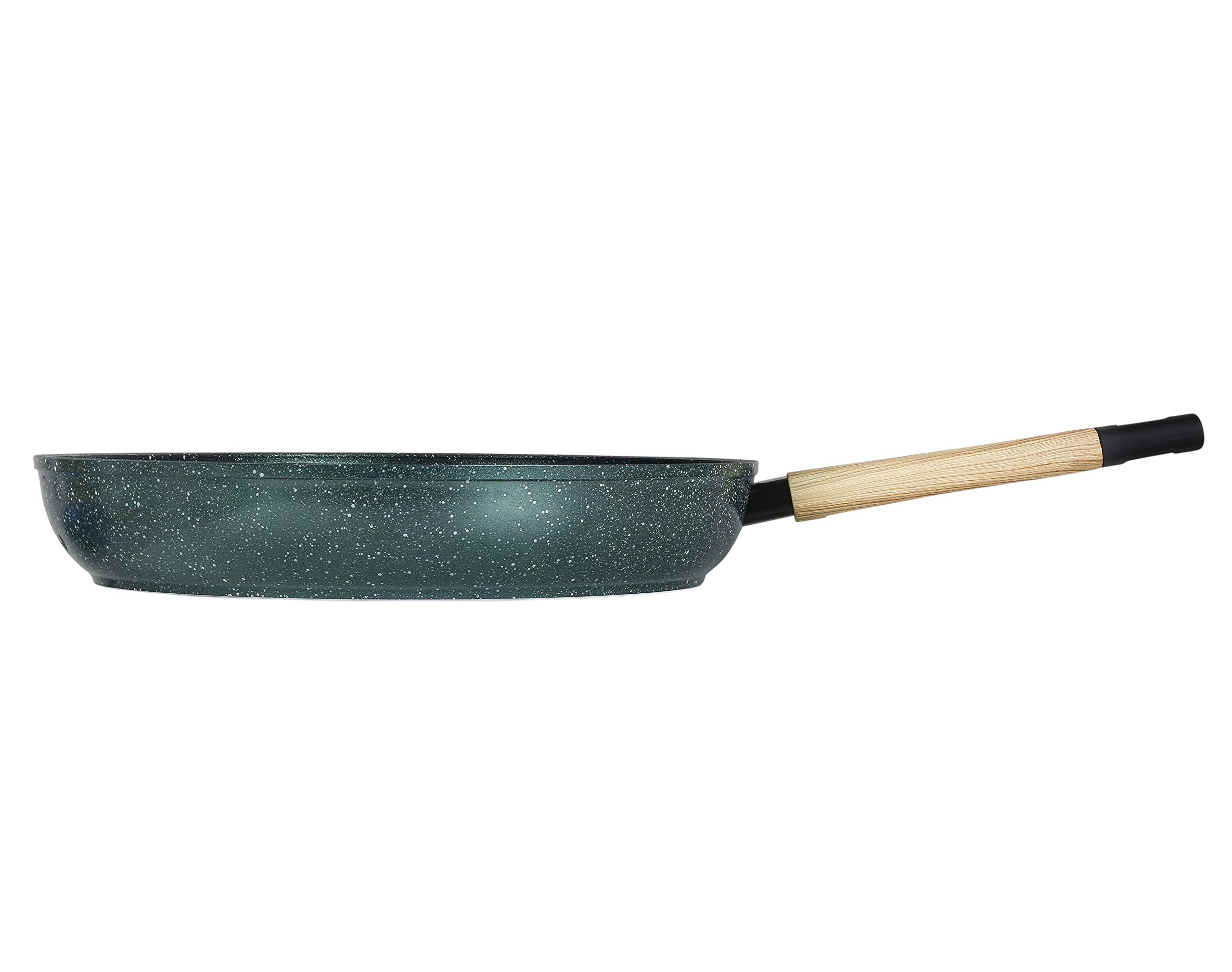 Art of Cooking 12" Granite Nonstick Frying Pan Omelet Skillet Cookware (Induction Compatible) (Forest Green)