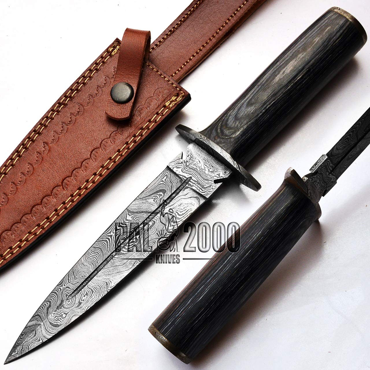 PAL 2000 KNIVES DAM-9825 Custom Handmade Damascus Steel 12 Inches Hunting Dagger Knife