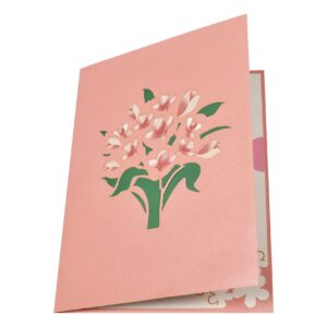 Magic Ants 3D Magnolia Pop Up Flower Card - Perfect for Mother's Day, Spring, Father's Day, Graduation, Birthdays, Weddings, Anniversaries, and More - Express Your Wishes for All Occasions