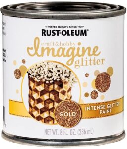 rust-oleum glitter paint gold 8oz