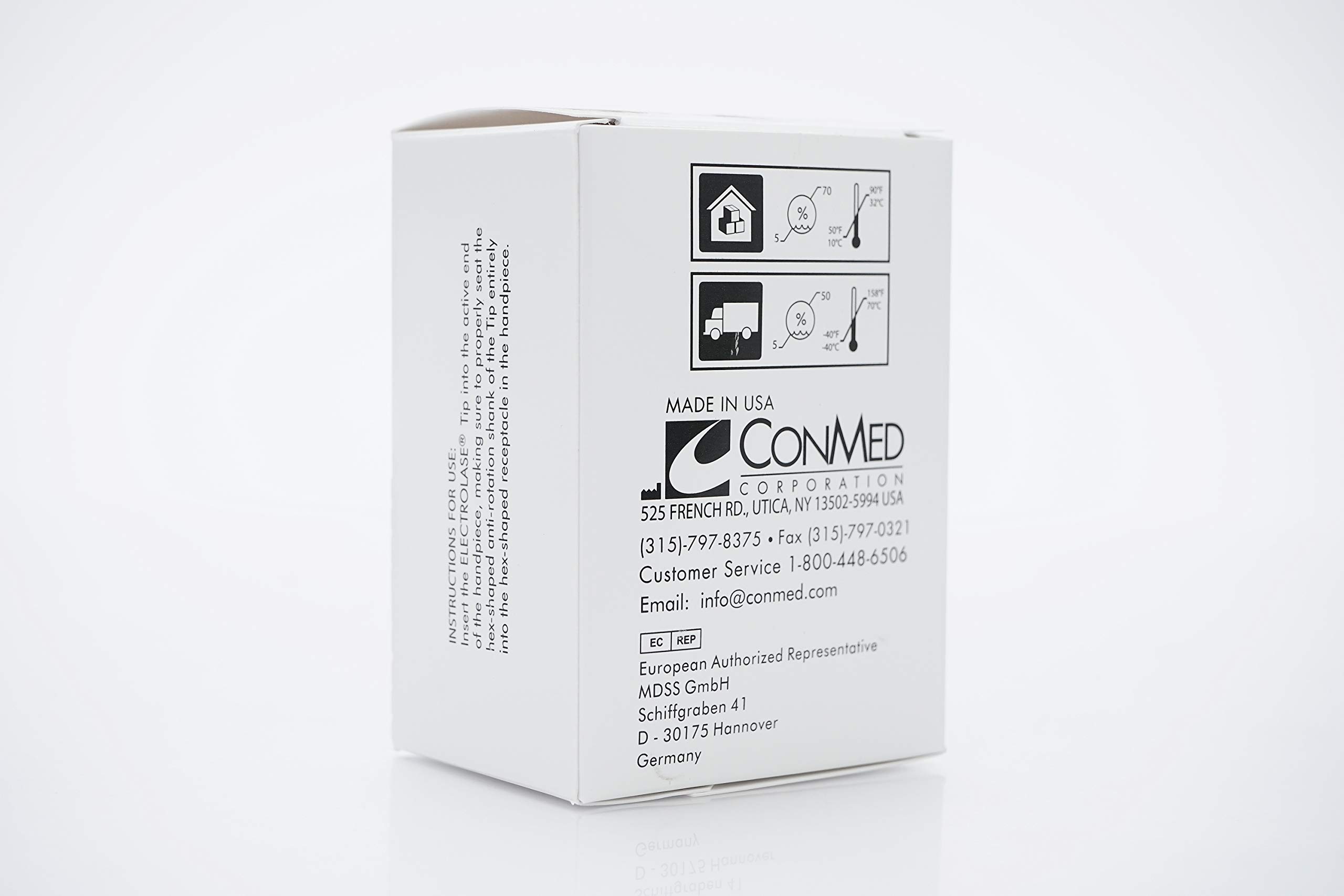 Conmed Electrolase Hyfrecator Electrodes, Blunt, Disposable Hyfrecator Tips, Non-Sterile, Case of 100, 7-101-12BX